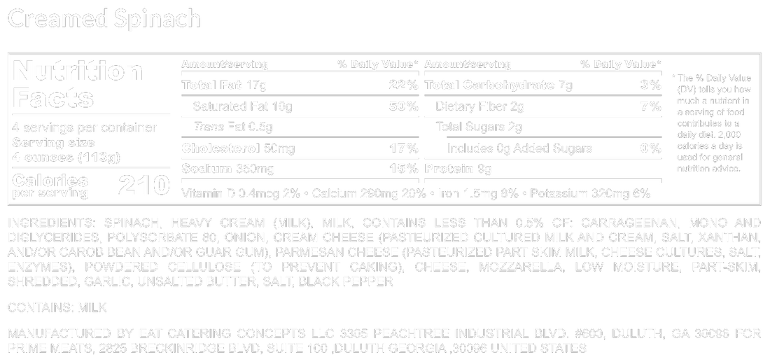 Creamed Spinach – MHR